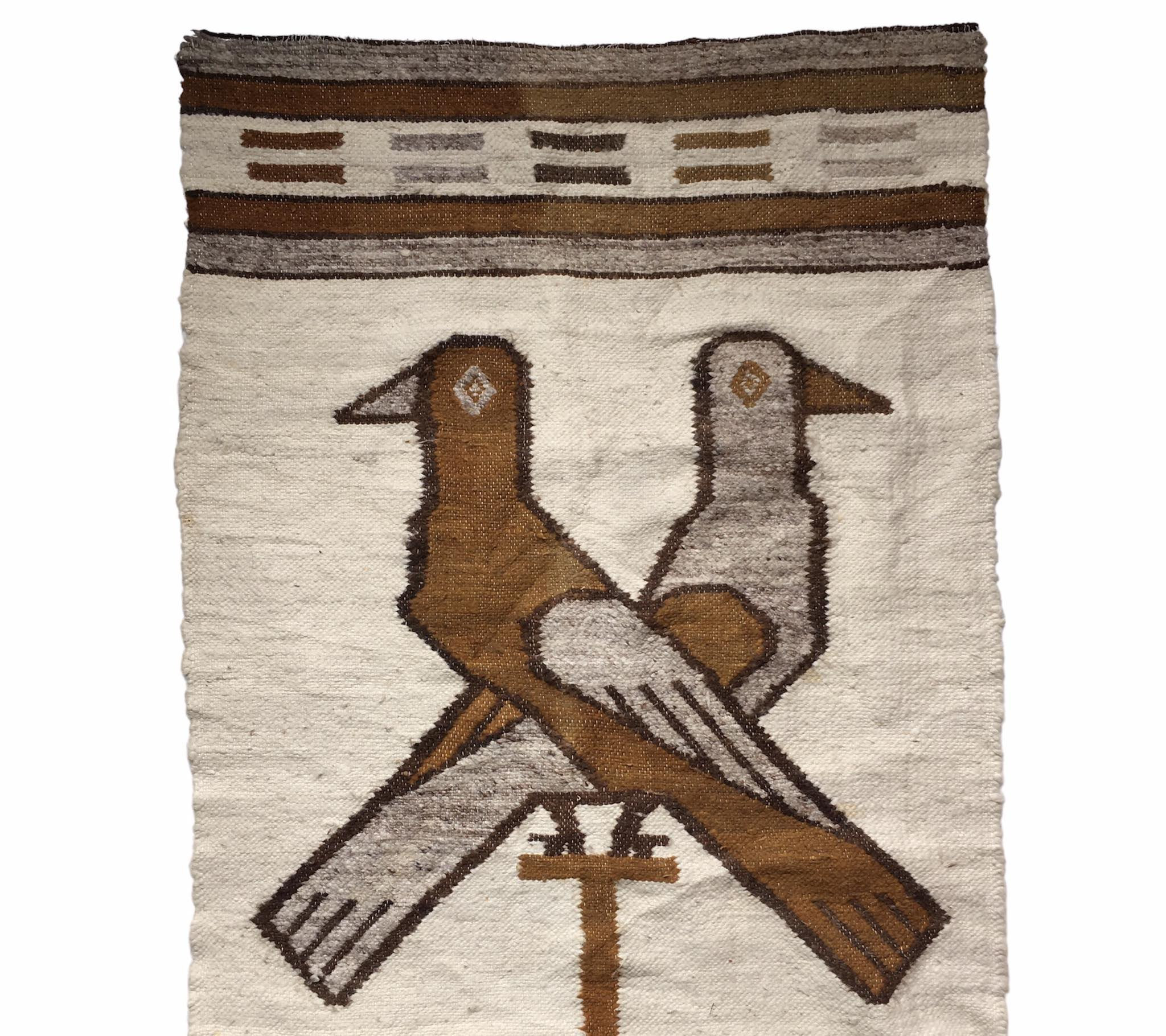 Vintage Peruvian Handwoven Wool Tapestry Wall Hanging Rug Folk Art - Etsy