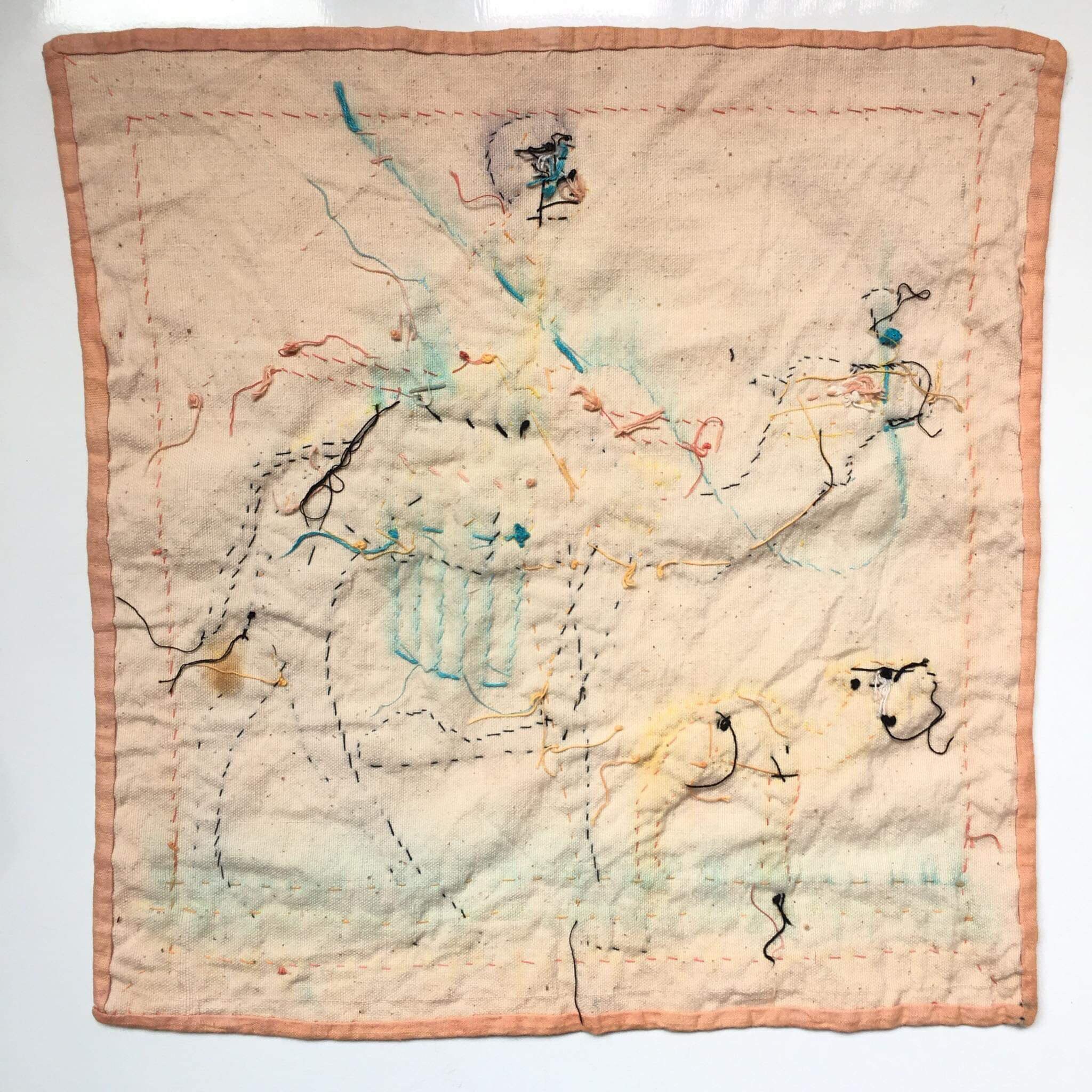 Vintage Handmade Egyptian Khayamiya Embroidered Textile Art / Patchwork ...