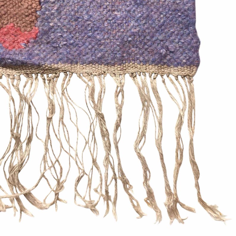 Vintage Handwoven Wool Tapestry Wall Hanging Rug Folk Art - Etsy