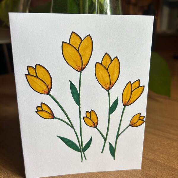 Hand Drawn Notecards - Etsy