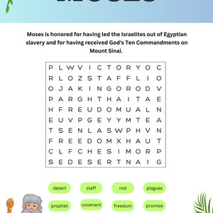 Religion Studies Bible Sight Word Search Worksheet in Colorful ...