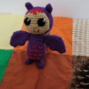 Crochet Halloween Child in Bat Costume Amigurumi - Etsy