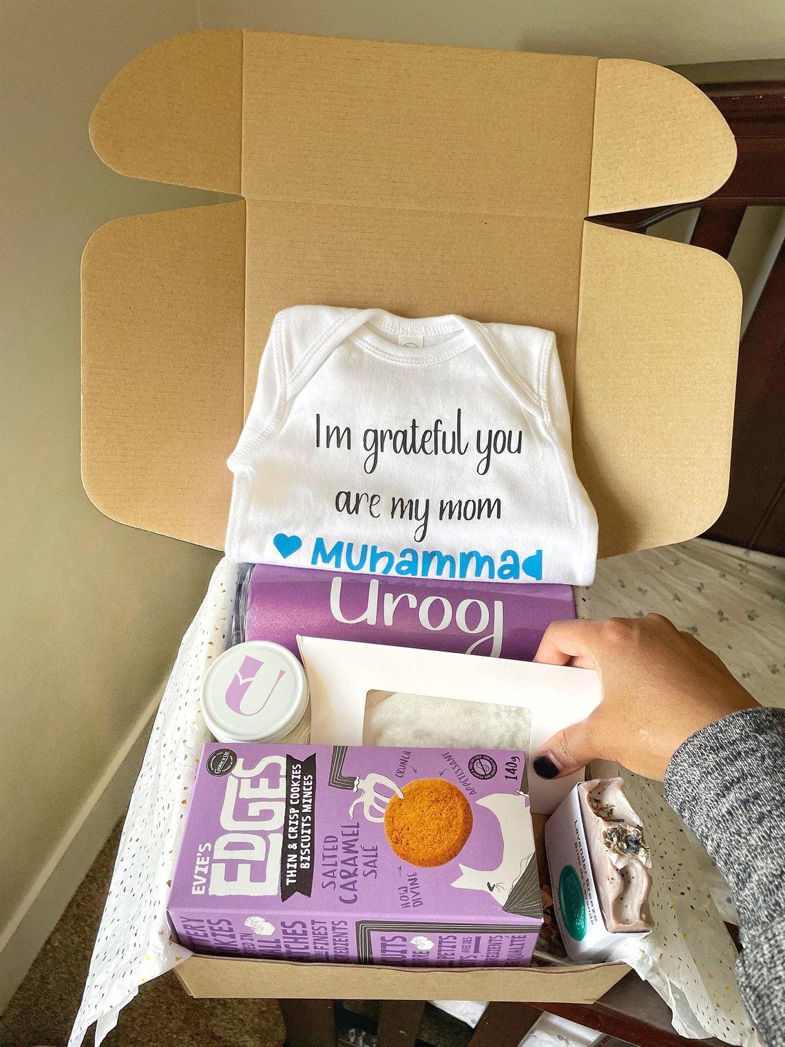 Personalized Postpartum Self Care Gift Box, Surprise Baby Shower Custom ...