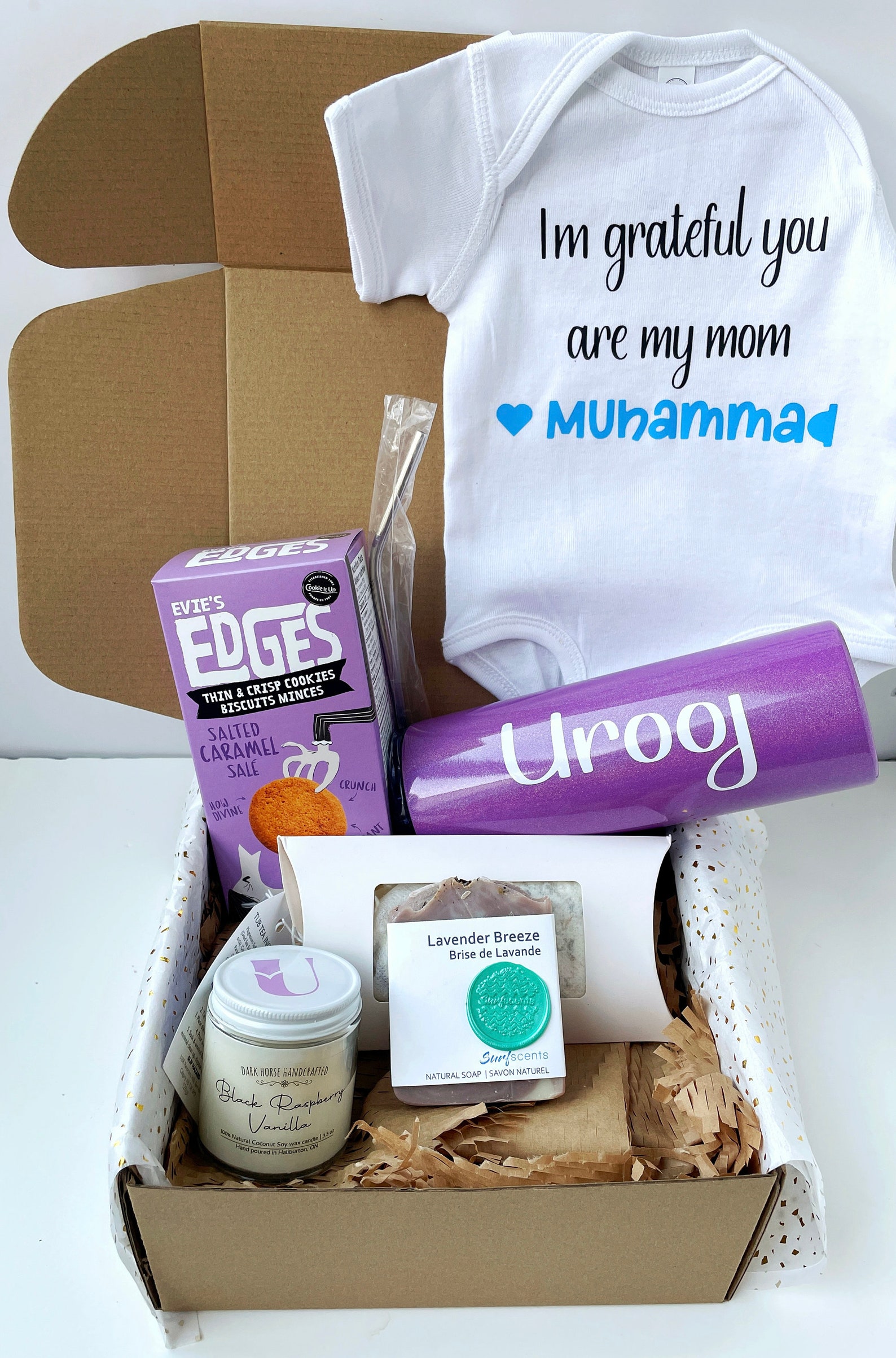 Personalized Postpartum Self Care Gift Box, Surprise Baby Shower Custom ...