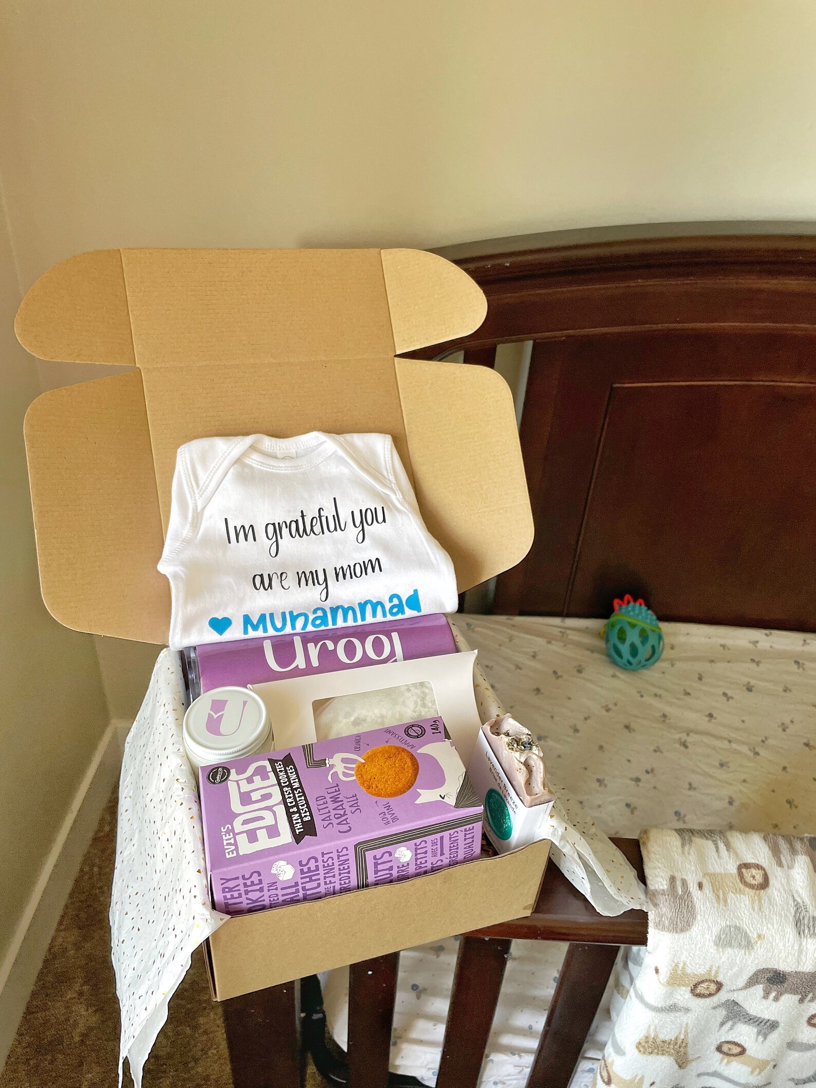 Personalized Postpartum Self Care Gift Box, Surprise Baby Shower Custom ...