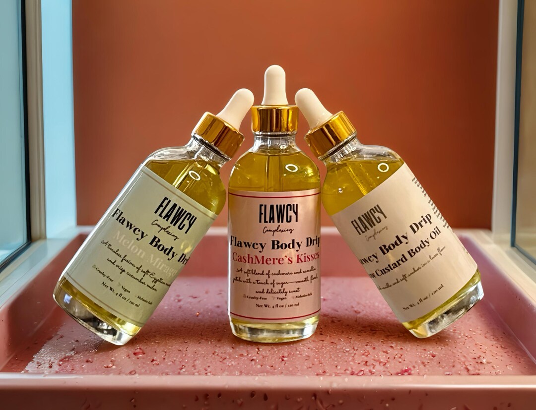 Flawcy Body Drip — Hydrating Body Oil - Etsy