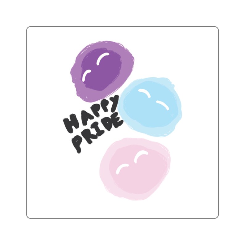 Trans/ace Pride Square Stickers, LGBTQ Rainbow Pride Decals, LGBTQ ...