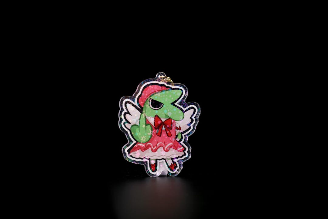Magical Girl Smiling Friends Holographic Keychains, Adult Swim, Charlie ...