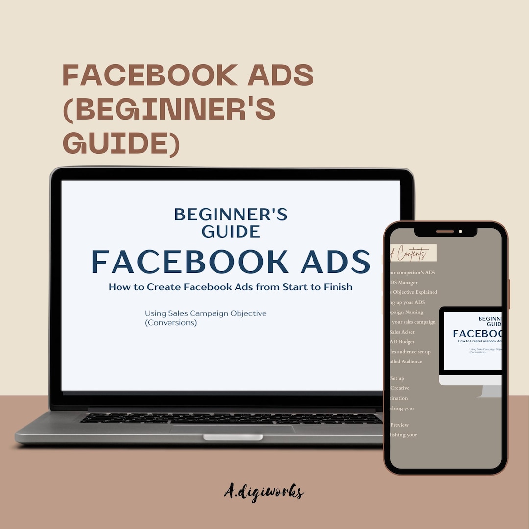 FACEBOOK ADS Beginner's Guide - Etsy