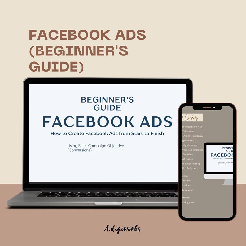 FACEBOOK ADS Beginner's Guide - Etsy