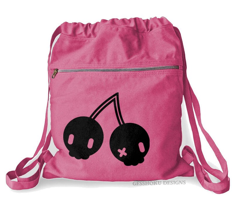 Yami Kawaii Cherry Backpack Pastel Goth Kawaii Cherries Bag - Etsy