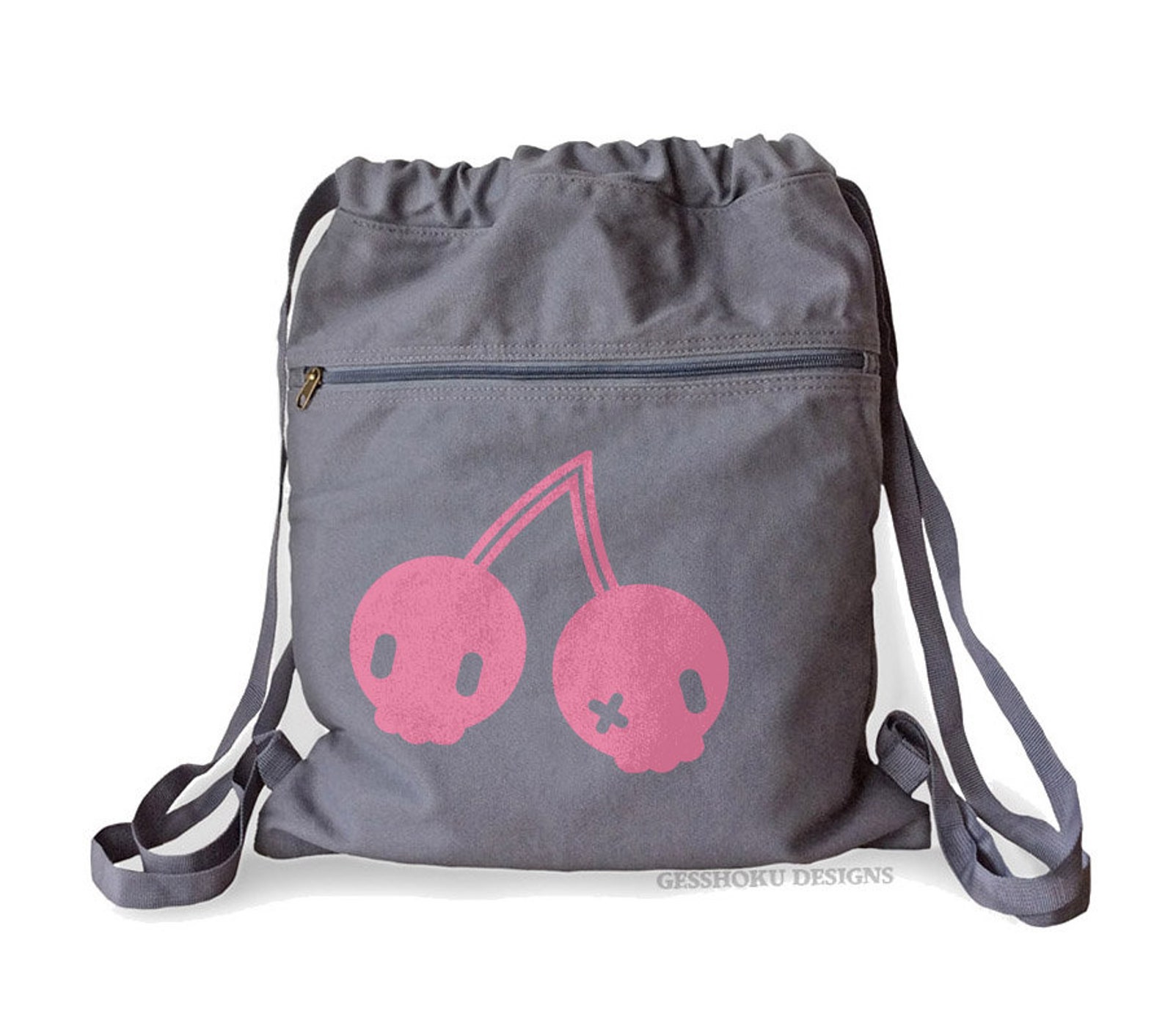 Yami Kawaii Cherry Backpack Pastel Goth Kawaii Cherries Bag - Etsy