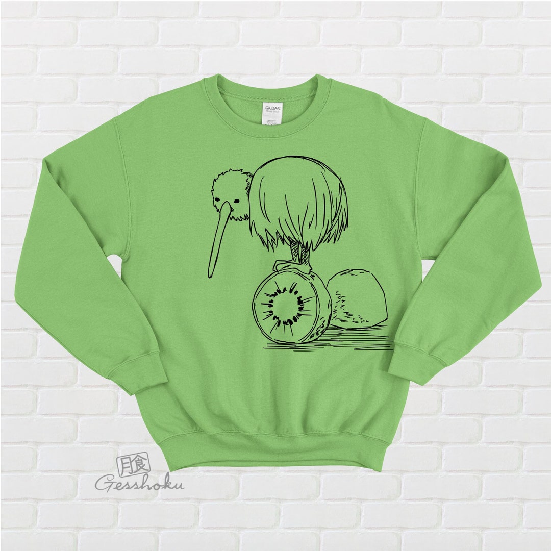 Kiwi Bird Sweatshirt Kiwi Fruit Shirt Cute Kiwi Print Kawaii - Etsy