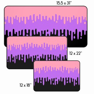 Pastel Slime Desk Mat / Mouse Pad Cyberpunk Pastel Goth Kawaii Room ...