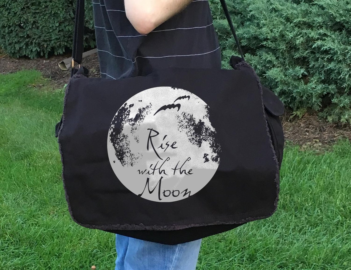 Moon Bag Gothic Messenger Bag Rise With the Moon Steampunk | Etsy