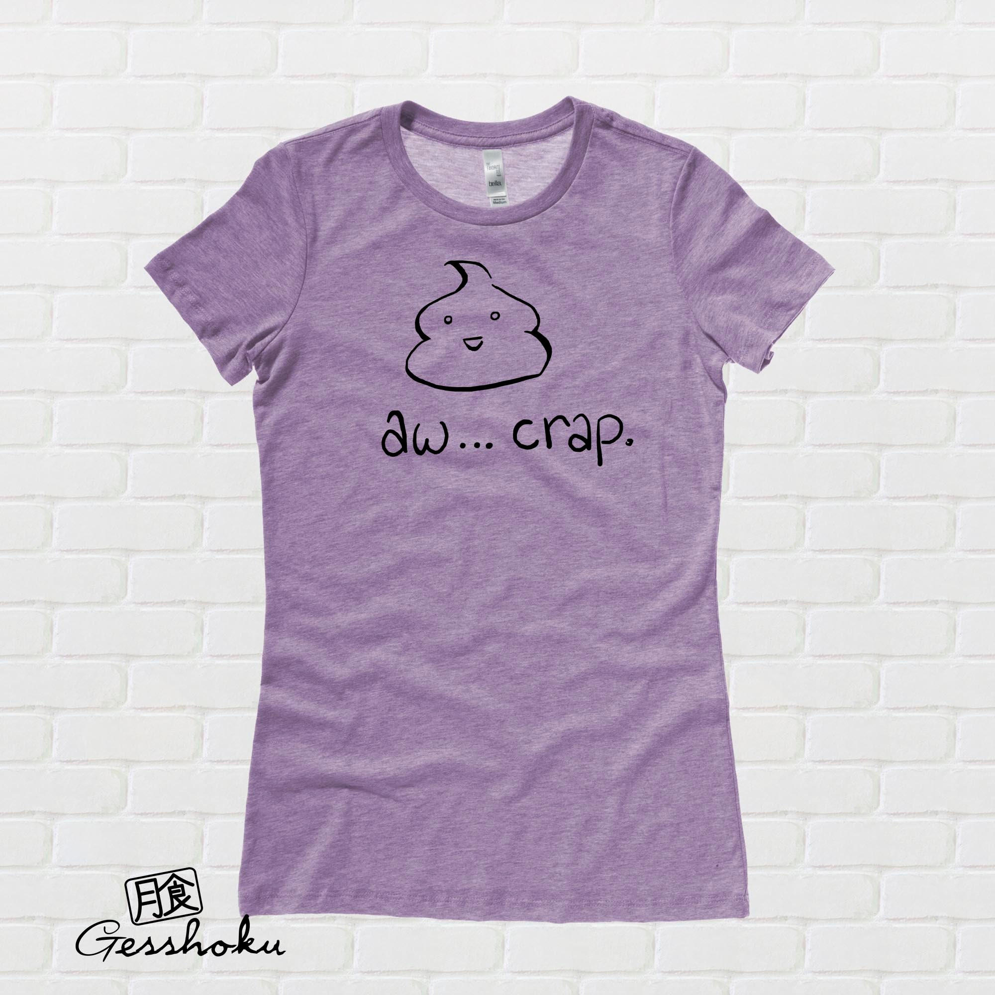 Cute Poop Shirt Kawaii poop tshirt 'Aw Crap' graphic | Etsy