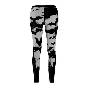 Gothic Bats Leggings Goth Vampire Bats and Castle Classic Nu Goth ...