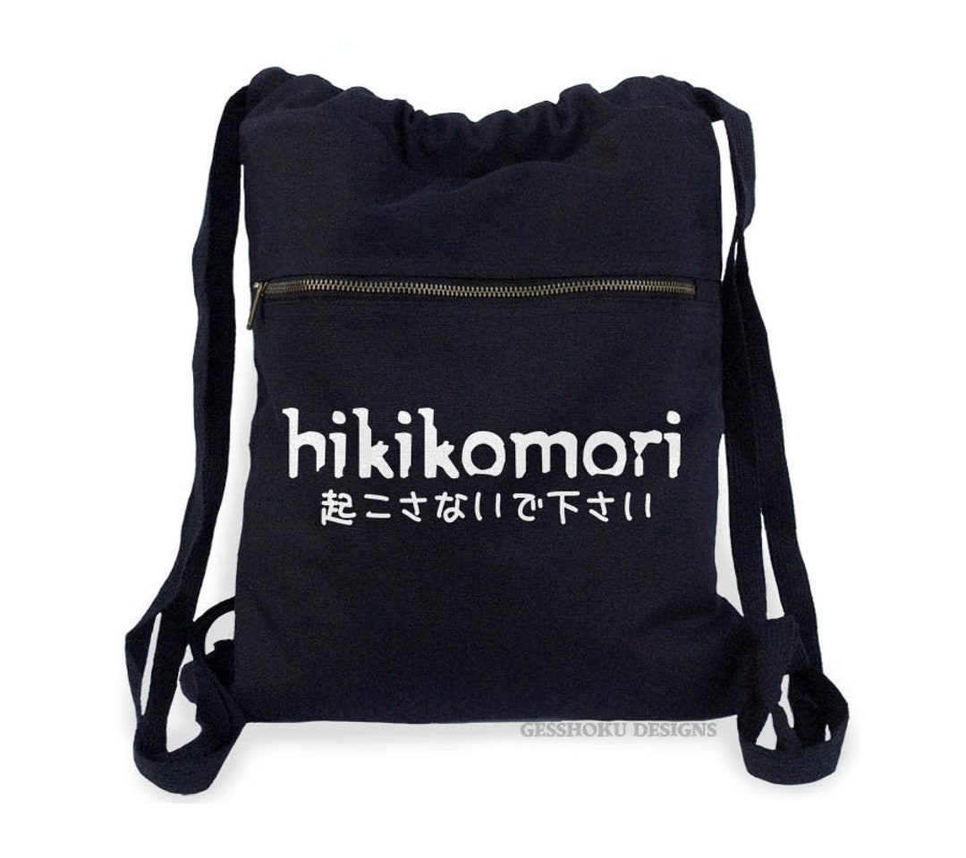 Hikikomori Backpack Anime Bag Japanese Kanji Backpack Anime Phrase ...