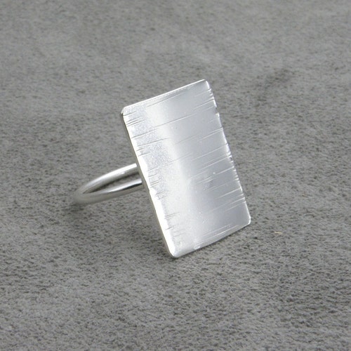 Silver Geometric Ring Sterling Silver Circle Ring Silver - Etsy