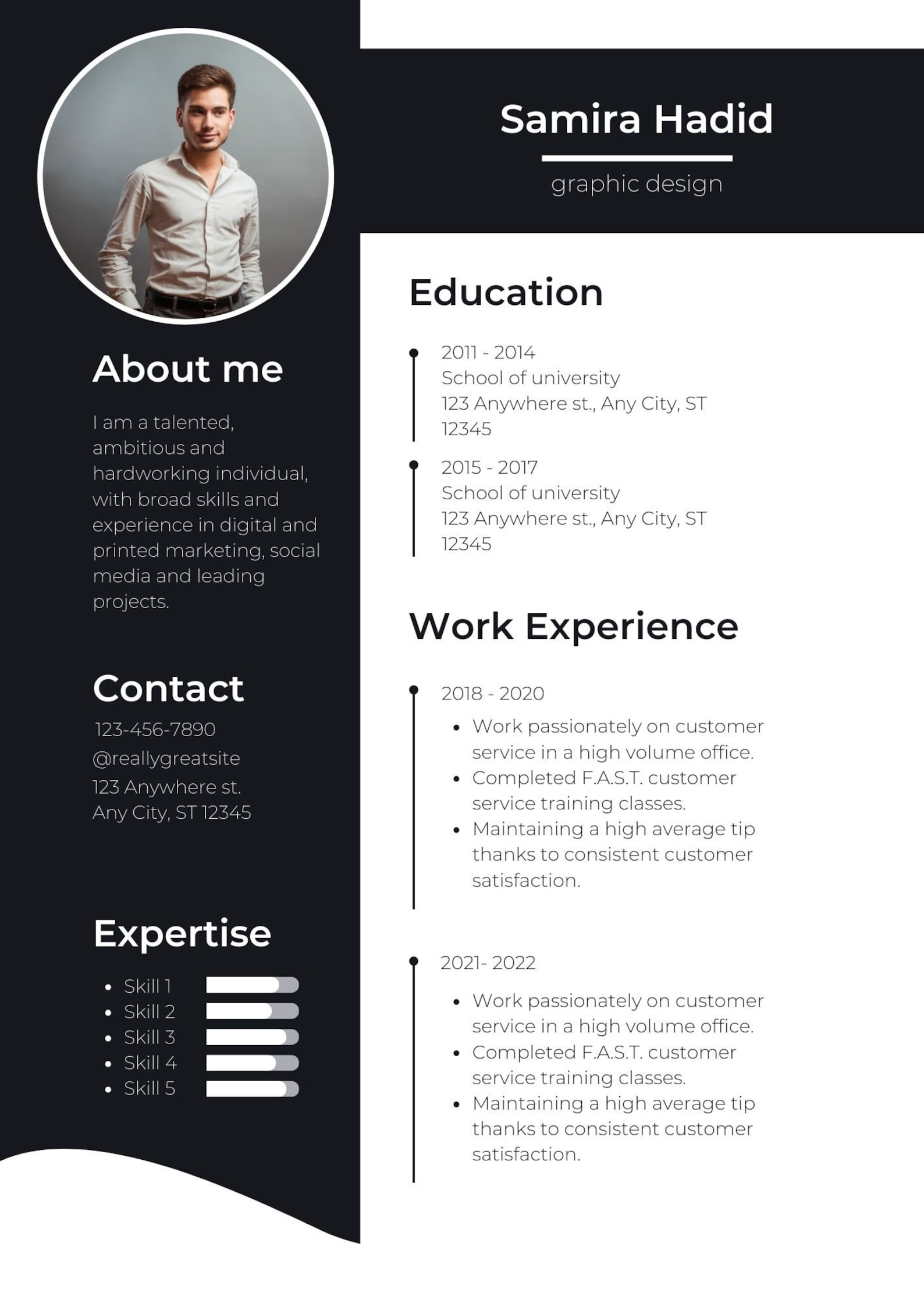 Professional Canva CV Template- Stand Out With a Polished Resume! - Etsy