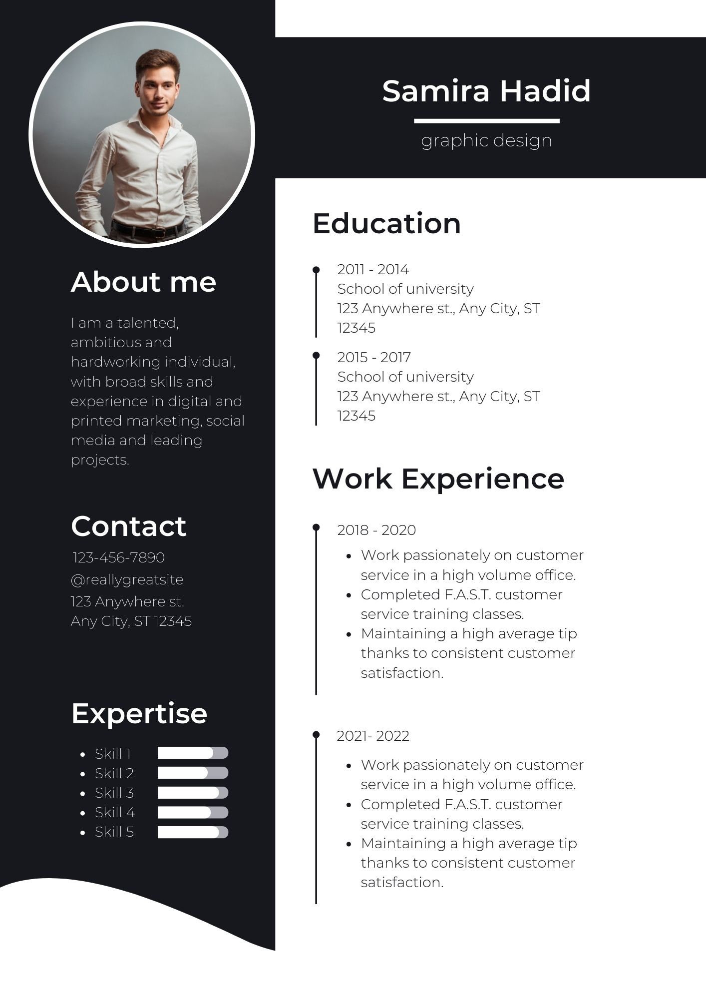 Professional Canva CV Template- Stand Out With a Polished Resume! - Etsy