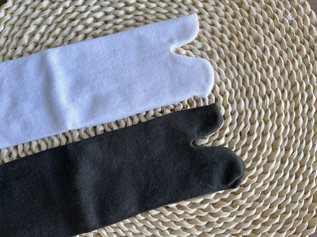 Black White Split Toe Socks, Japanese Style Split-toe Tabi Socks, Women ...