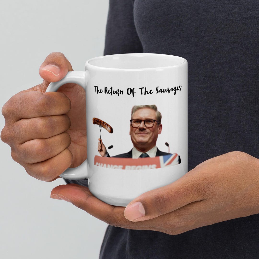 Keir Starmer the Return of the Sausages Mug, Funny Mug, Christmas Mug ...