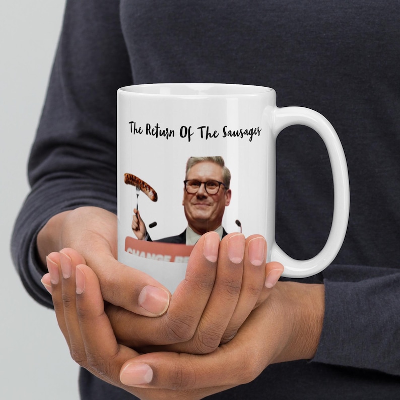 Keir Starmer the Return of the Sausages Mug, Funny Mug, Christmas Mug ...