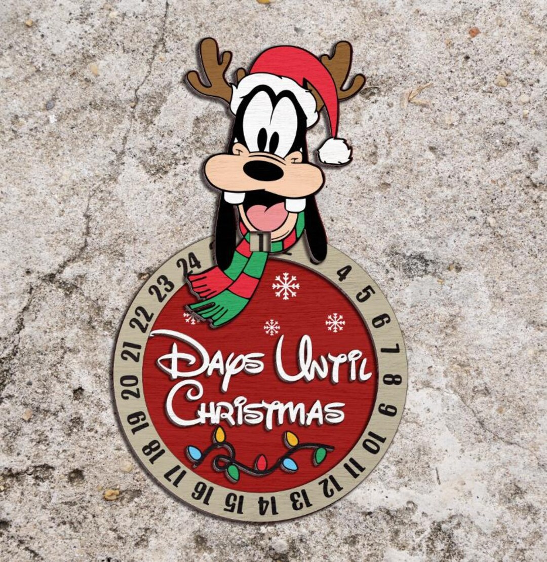 Cartoon Christmas Countdown SVG, Glowforge Files (digital Download) - Etsy