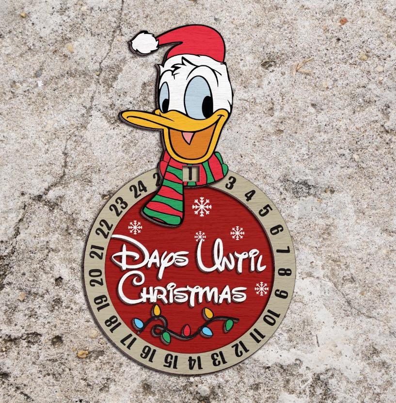 Cartoon Christmas Countdown Svg, Christmas Countdown Sign ,countdown ...