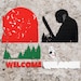 Horror Welcome Door Sign SVG, Halloween Laser Cut File, Glowforge - Etsy