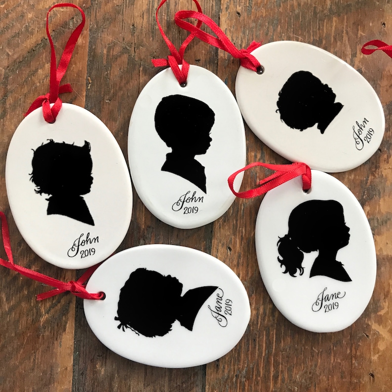 Custom Silhouette Cameo Portrait Profile Picture on Vintage - Etsy