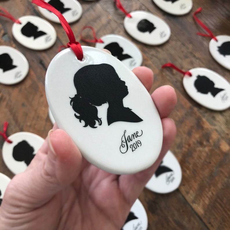 Custom Silhouette Cameo Portrait Profile Picture on Vintage - Etsy