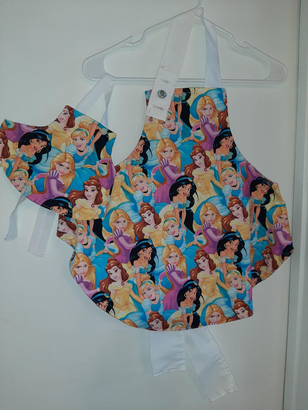 Dolly and Me Matching Reversible APRONS Disney Prncesses on One Side ...
