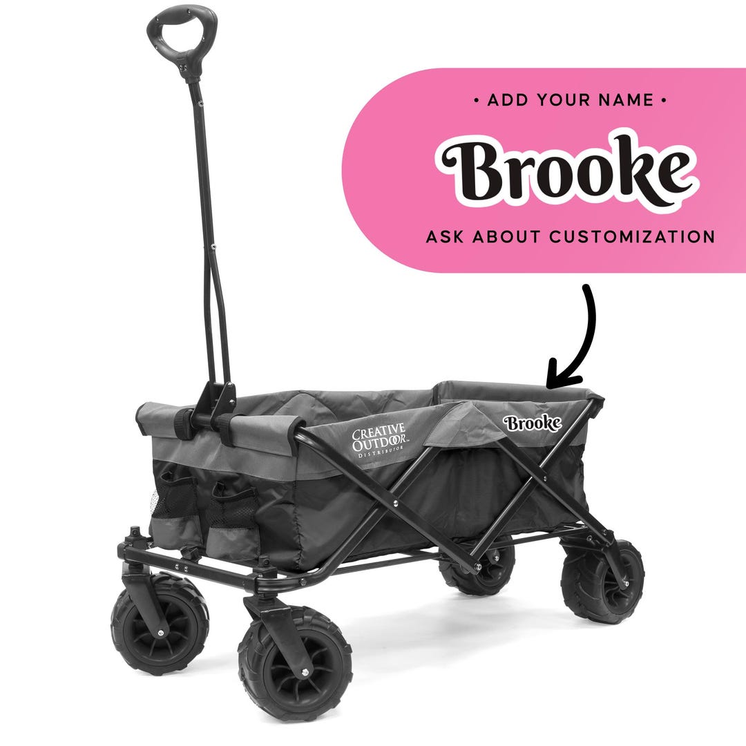 All Terrain Folding Wagon W Custom Name - Etsy