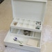 JEWELRY BOX Cream Color Shabby Chic Home Decor With Mini Angels Feet ...
