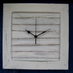 Cream Shabby Chic Wall Clock - Etsy