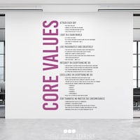 Accounting Success Wall Decal | Finance Values Motivational Office ...