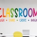 Classroom Laugh, Share, Create, Imagine - Teacher Rainbow Kids Vinyl ...
