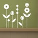 Flowers Wall Decals Simple Circles - Vinyl Wall Stickers Art Graphics ...