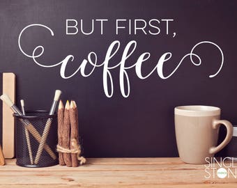 Coffee Decal | Etsy