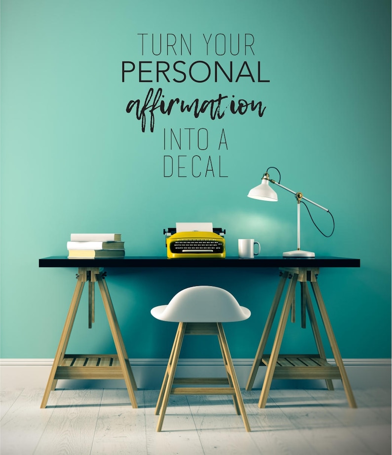Custom Affirmation Wall Decal Create Your Own Wall Words | Etsy
