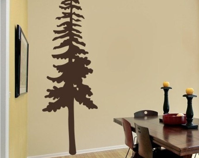 Perfect Tall Pine Tree - Vinyl Wall Decals Stickers Art Graphics - Etsy