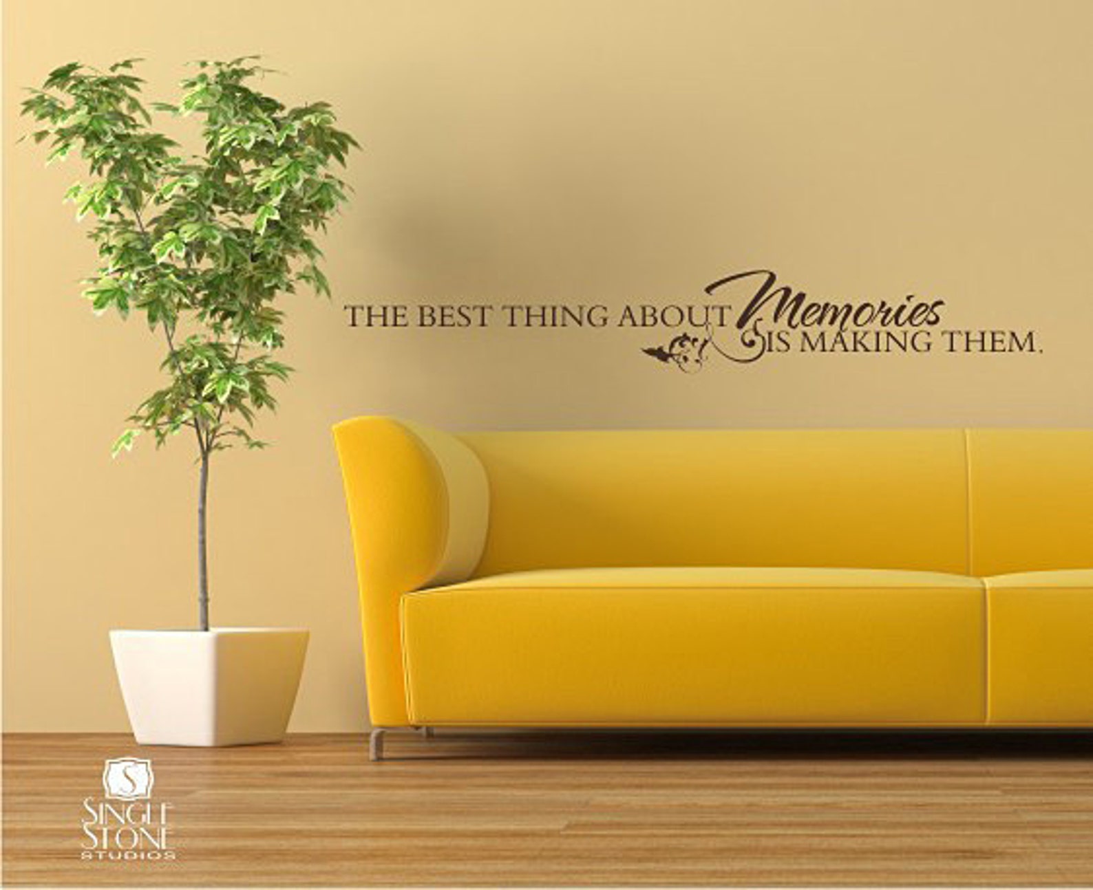 Memories Wall Quote Decal Vinyl Word Art Custom Home Decor - Etsy