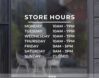 Business Window Decal - Etsy