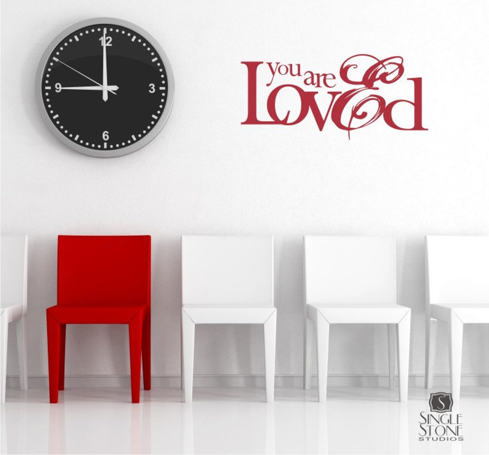 You Are Loved Wall Decal Quote Nursery Sticker Custom Home | Etsy