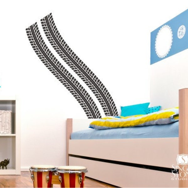 Tire Tracks Stickers - Etsy