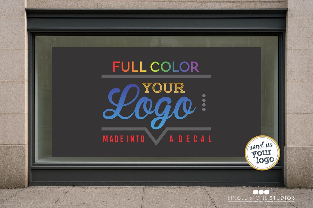 Custom Storefront Window Decals - Business Logos, Store Hours, Photos ...