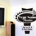 Movie Sign Wall Decal Personalized Vertical Vinyl Wall - Etsy