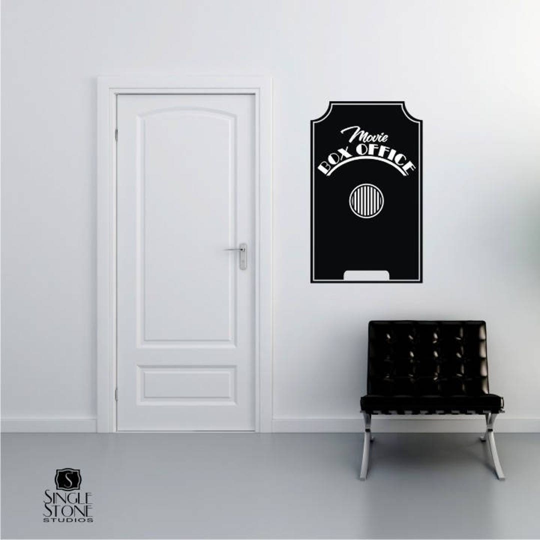 Movie Theater Box Office Window Wall Decal - Vinyl Stickers Art Custom ...